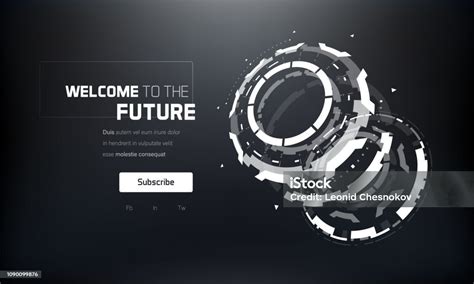 Futuristic Hud Elements Stock Illustration Download Image Now Abstract Artificial