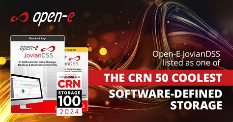 Open E Joviandss Featured In Crns 50 Coolest Software Defined Storage Solutions 2024 Open E