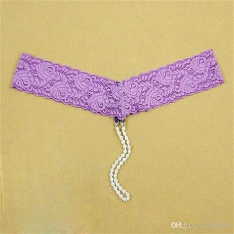 2020 Women Ladies Lace Massage Pearls G Strings Sexy Mini Micro Thongs