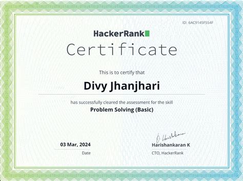 Divy Jhanjhari On Linkedin Im Happy To Share That Ive Obtained A New Certification Problem