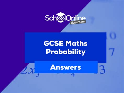 Gcse Maths Probability Answers Teaching Resources