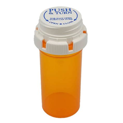 Rx Systems Strata Amber Vials 13 Dram With Cap