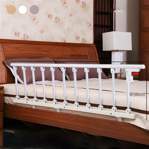 Metal Full Bed Rails With Scratch Resistant Coating For Added Safety