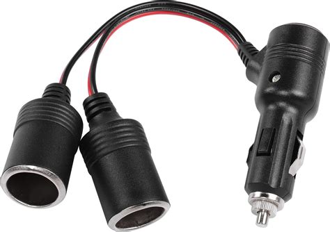 Riieyoca 10inch 12v 24v Car Cigarette Lighter Splitter Adapter With On