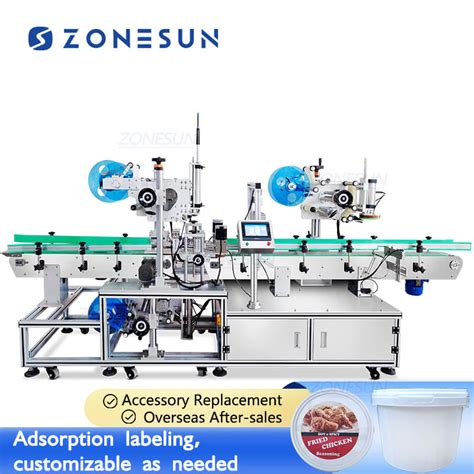 Automatic Chicken Bucket Labeling Machine Zonesun Technology Limited