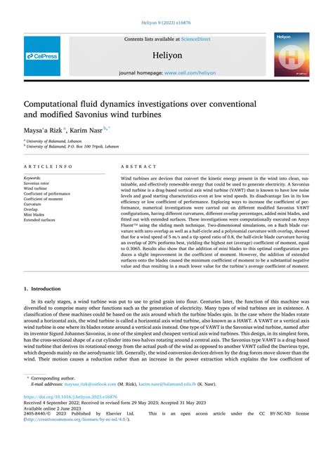 pdf computational fluid dynamics investigations over conventional and