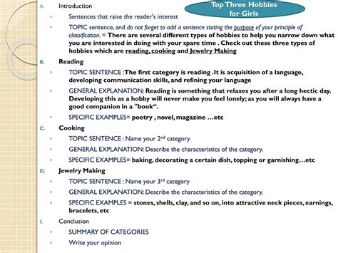 Ppt How To Write An Outline For The Classification Essay Powerpoint