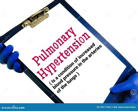 Pulmonary Hypertension Medical Term Stock Illustration Illustration