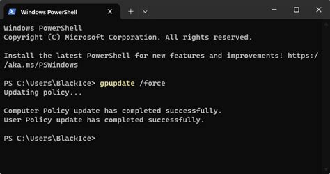 how to use the gpupdate force command server academy