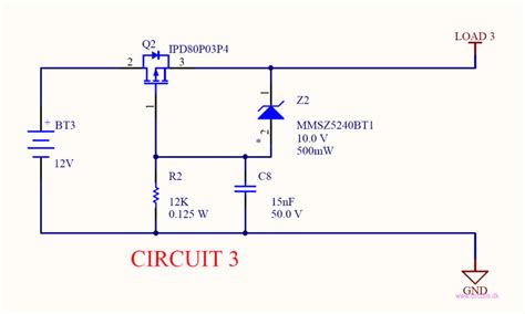 Circuit 3 Reverse Battery Protection N Mosfet • Circuits Dk