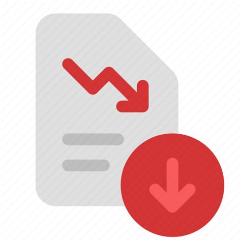Report Trend Downward Crash Icon Download On Iconfinder