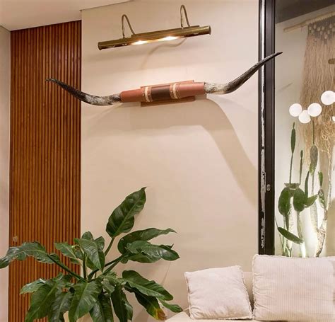 Longhorn Wall Decor Hand Carved Bull Horns For Unique Home Decoration