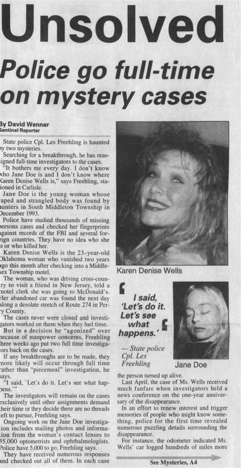 Unsolved Police Go Full Time On Mystery Cases