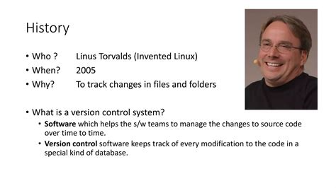 Evolution Of Git Linus Torvalds Magic Ppt