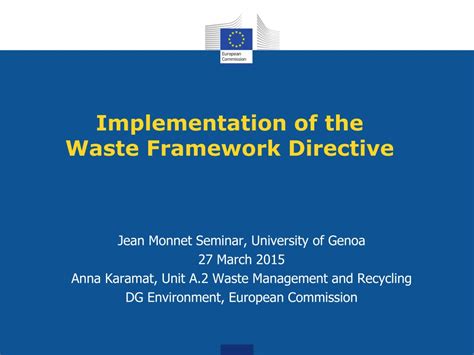 PPT Implementation Of The Waste Framework Directive PowerPoint Presentation ID