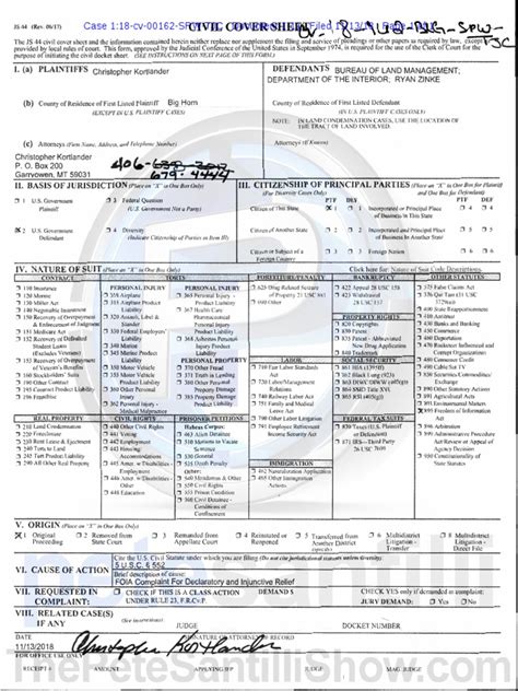 November 13 Department Of Interior Foia Complaint Pdf Freedom Of Information Act United