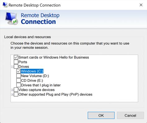 File Sharing Through Rdp From Windows Computer Action Team