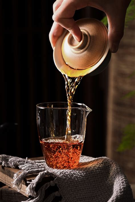 普洱茶拍摄，一组不同普洱茶汤色的拍摄原图源头科技 站酷zcool