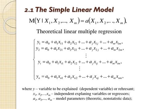 Ppt Lecture 2 Generalized Linear Econometric Model And Methods Of