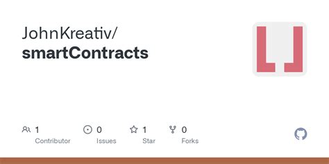 GitHub JohnKreativ SmartContracts