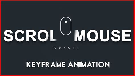 how to animated mouse scroll using only html and css youtube