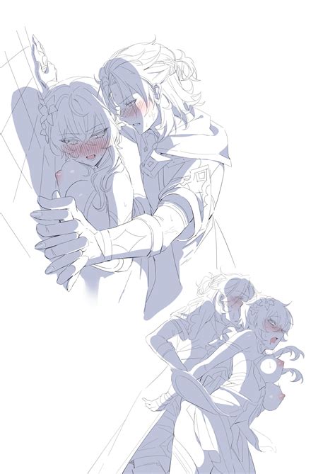 Lumine And Albedo Genshin Impact Drawn By Iaias1010 Danbooru