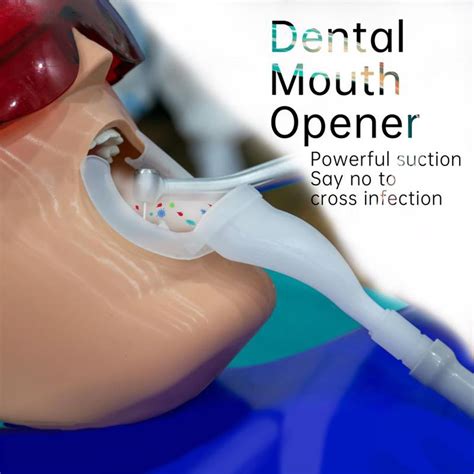 1pc Dental Mouth Opener Hve Suction Droplets Dental Cheek Lip Retractor