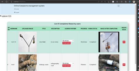 Github Tgajanan Online Complaint Registration And Management System Streetlight Water Pipe