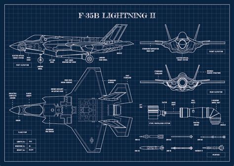 F 35b Navy Blueprint By Me Raviation