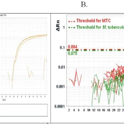 Standard Curves Of Taqman Real Time Pcr To Detect M Tuberculosis Using