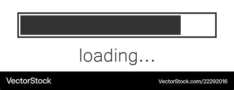 Loading Progress Bar Black Scale Royalty Free Vector Image