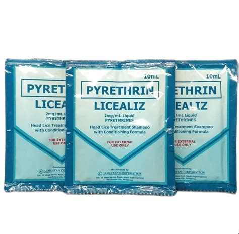 Licealiz Shampoo Pyrethrin 10ml Head Lice Treatment Shampoo With