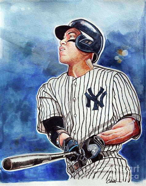 Aaron Judge Drawing By Dave Olsen Pixels