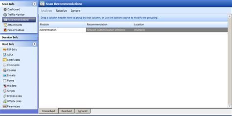 Webinspect 9 0 New Features Scan Info Tab Traffic Monitor Recommendations And False