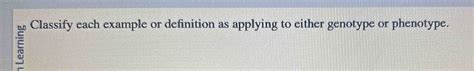 Solved แ ﻿classify Each Example Or Definition As Applying To