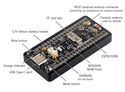 Esp32 S3 Board Features 191 Inch Amoled Display And Qmi8658 6 Axis