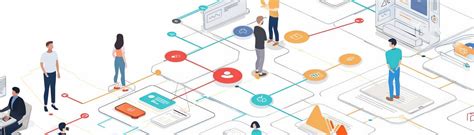 Illustration Of Aienhanced Customer Journey Mapping On A White