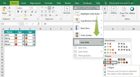 Icon Sets In Excel Conditional Formatting Examples How To Use