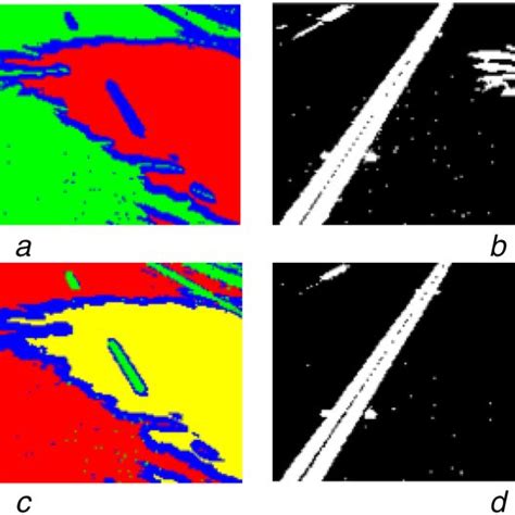 Results Of Lane Segmentation Using Gmm On Shadow Road A C Gmm Download Scientific Diagram