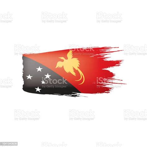 파푸아 뉴 기니 플래그 흰색 배경에 벡터 일러스트 레이 션 0명에 대한 스톡 벡터 아트 및 기타 이미지 0명 기 기니