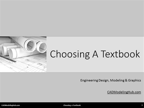 Choosing A Textbook For Engineering Design Modeling And Graphics