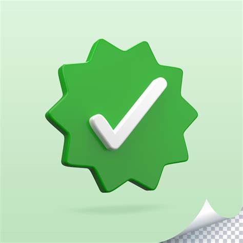 Premium Psd 3d Rendering Check Icon Premium Psd 3d Rendering Check Icon