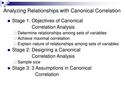Ppt Multivariate Data Analysis Chapter 8 Canonical Correlation