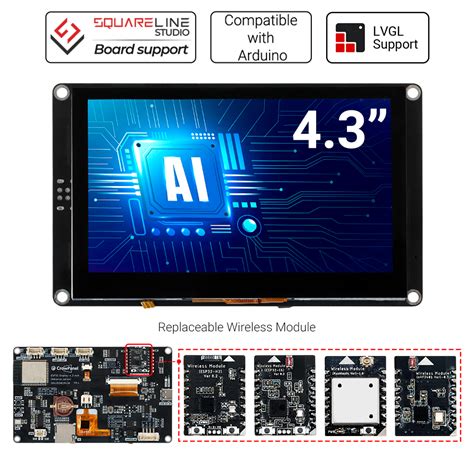 Crowpanel Advance 43 Hmi Esp32 Ai Display Elecrow Wiki