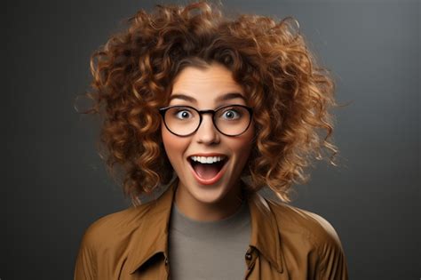Premium Photo Woman Expressing Surprise And Shock Emotion