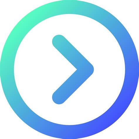 Arrow Right Button Pixel Perfect Gradient Linear Ui Icon Next Track
