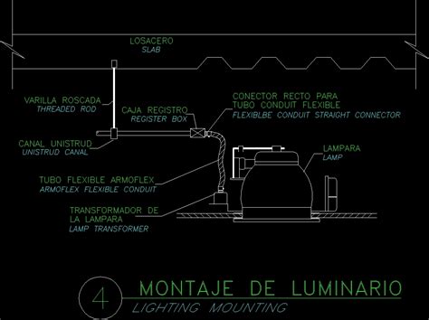 Lighting Installation Dwg Detail For Autocad • Designs Cad