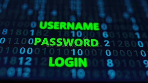 Cybersecurity Concepts Highlighting Username Password And Login On A Digital Interface With