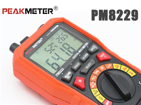 Peakmeter Pm8229 5 In 1 Auto Digital Multimeter With Multi Function Lux Sound Level Frequency