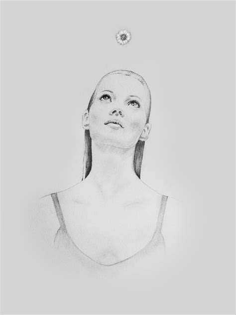 Woman Looking Up Drawing At PaintingValley Com Explore Collection Of Woman Looking Up Drawing